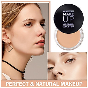 Under Eye Concealer for Dark Circles Color Corrector Pro Concealer Full Coverage Concealer de oieras Long-lasting Cover up Makeup Waterproof Concealer Makeup -02 LIGHT CREAM
