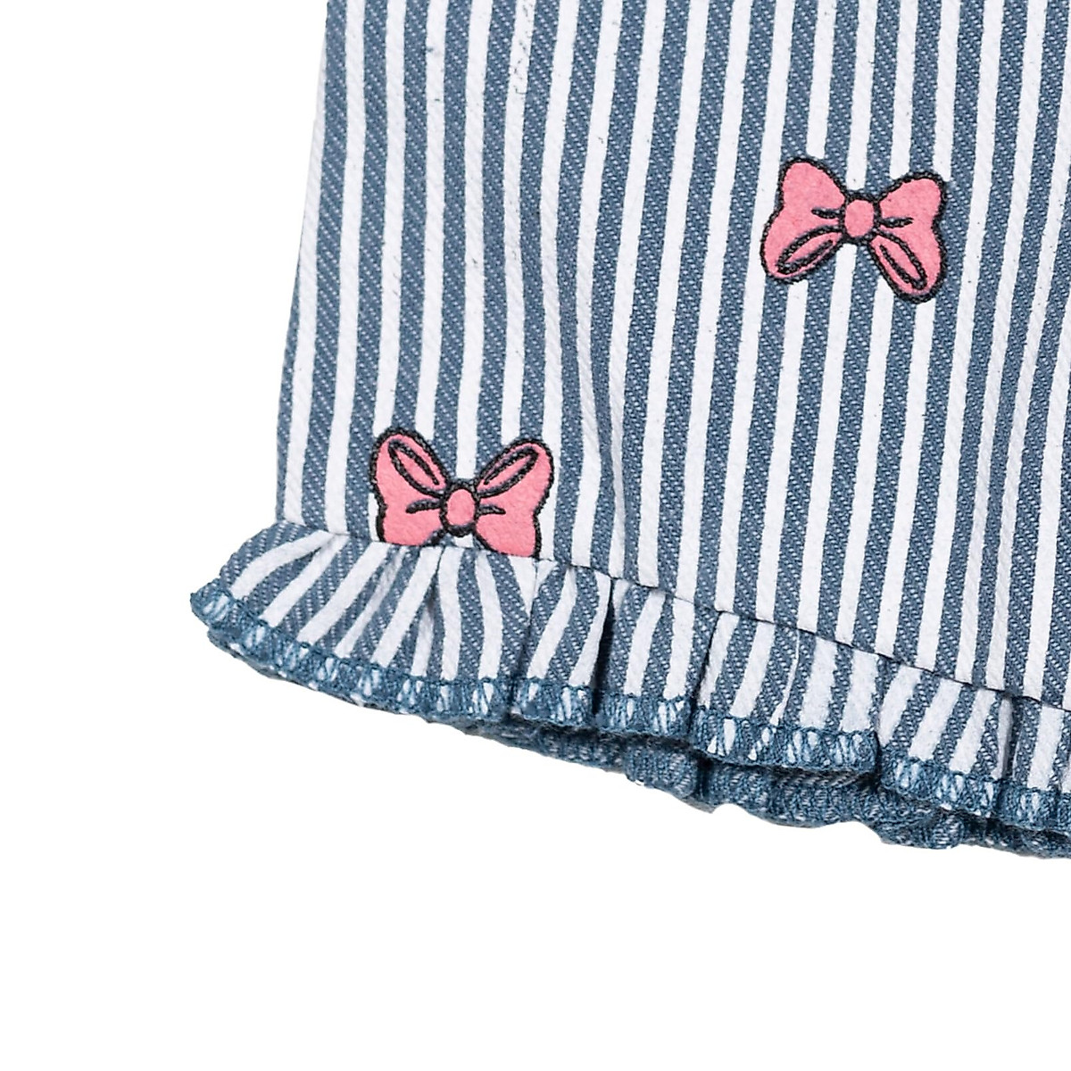 Disney Minnie Mouse Little Girls Graphic T-Shirt & Shorts Pink/White/Blue 6