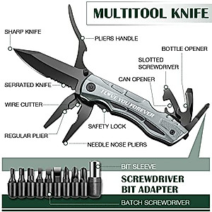 Gifts for Him Boyfriend Husband,Multitool Pocket Knife "I LOVE YOU",Christmas Valentines Day Gifts for Him,Anniversary Birthday Gift Idea,Survival Tools for Climbing,Camping,Cycling,Hiking