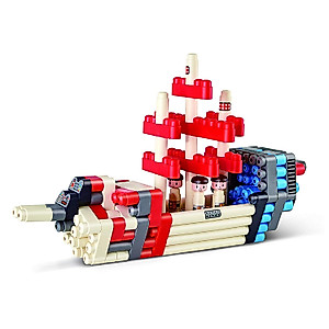 Hape PolyM Space Adventure Rocket Construction Kit | 138 Piece Building Brick Toy Play Set for Kids - Figurines and Accessories Included