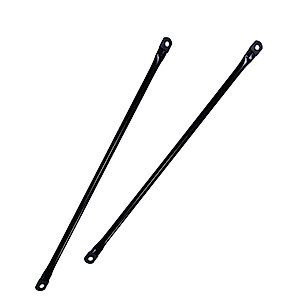 Metal Garden Swing Hanging Rods, Swing Replacement Rods, Round Metal Rods for Garden Swing Seat, Swing Boom, Swing Set Boom, Swing Pole. 2-Pack, Black Metal(90.5cm/35.63in)