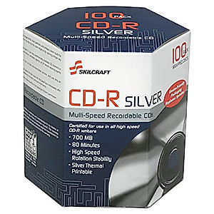 AbilityOne® - NSN6582773 - SKILCRAFT® Thermal Printable CD-R Discs
