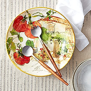 Certified International Corp Piazzette Serving/Pasta Bowl 13" x 3", Multicolor