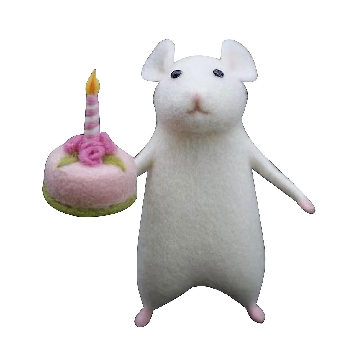 Festive Felt Mouse Halloween Ornament Handmade Needle Felting Mouse Dolls For Christmas Party Festival Home Decor Cute Felted Animals Ornament For Home