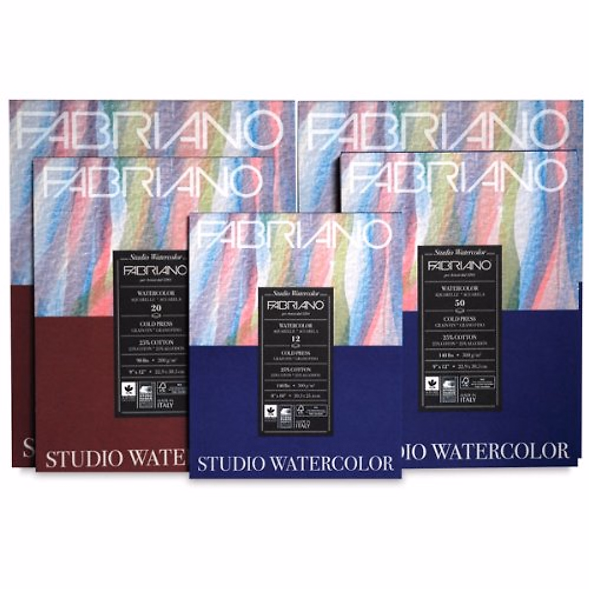 Fabriano Studio Cold Press Watercolor Pad, 11 x 14, White