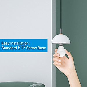 ORALUCE E17 LED Bulb 5 Watts Warm White 3000K, 40W Equivalent A15/G45 Globe Ceiling Fan Light Bulbs, 500 Lumens Non-Dimmable, 6 Pack