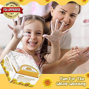 AIXIANG 24 Pack Sunflower Style Soap Favors, Wedding Party Favors for Guests, Bridal Shower Party Favors, Mothers Day Gifts Soaps, Housewarming Favors, Baby Shower Favors