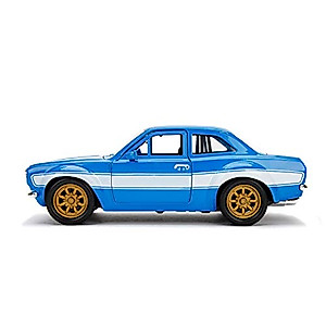 Jada Toys 1:24 Fast & Furious - Brian's Ford Escort RS2000 Mk1, Blue With White Stripes