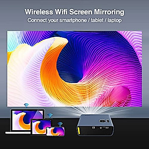 LDCHNH Home Projector Airplay High Brightness Full 1080p Android 9.0 System FreeShipping Home Theater Projector