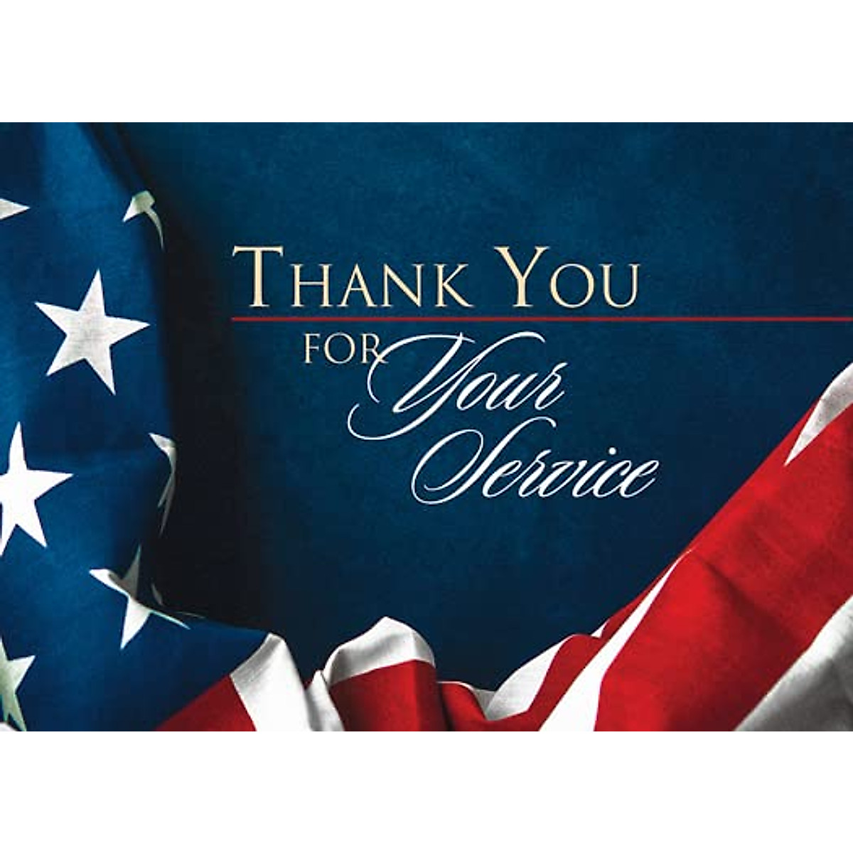 For Your Service - Thank You Greeting Cards - Blank - NIV Scripture - (Box of 12)