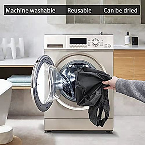 Aricsen 5 Pack 15x4.5x15 Inch Mixed Color Reusable Grocery Bags with Handles Bulk Heavy Duty, Shopping Foldable Kitchen Bags Large Machine Washable for Pocket Lightweight Nylon Polyester Cloth