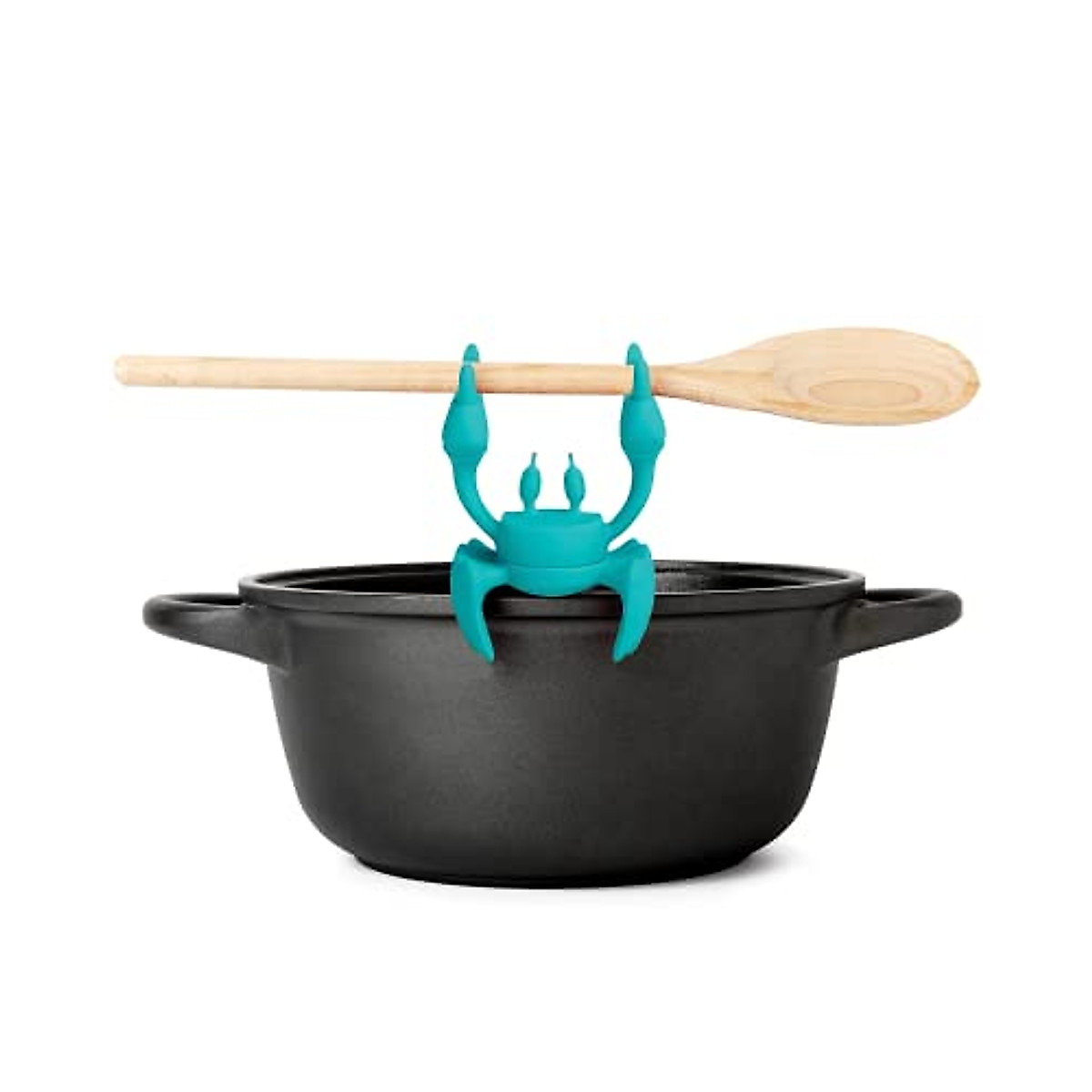 OTOTO Pack of 2 - Aqua the Crab Spoon Rest + Red the Crab Utensil Holder