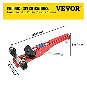 Mophorn Pipe Bender, Tube Bender Kit Hand Tool 1/4 to 7/8 Inch, Refrigeration Ratcheting Tubing Benders 90 Degrees for for HVAC Copper, Aluminum Tubes