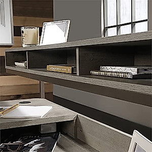 Sauder Manhattan Gate L-Shaped Desk, Mystic Oak finish