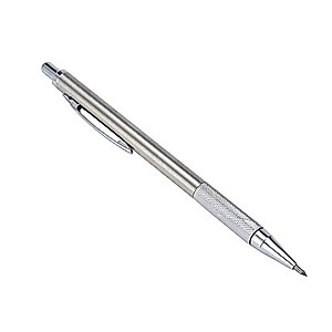 Oumefar Tungsten Steel Glass Cutter, 1 pc Scriber Metal Cutting Lettering Diamond Scribe Pen Engraver Glass Cutting Metal Scribe Tool for Ceramics (Silver)