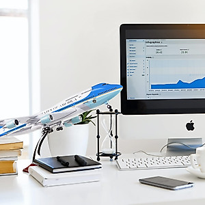 Lose Fun Park 1:130 Scale Large Model Airplane Air Force One Boeing 747 Plane Models Diecast Airplanes with LED Light for Collection or Gift