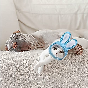 Easter Pet Costume, Funny Rabbit Ear Hat for Pet Dog Cat Small Medium Sized Pet Cute Easter Bunny Headgear Easter Party Costume for Puppy Cat