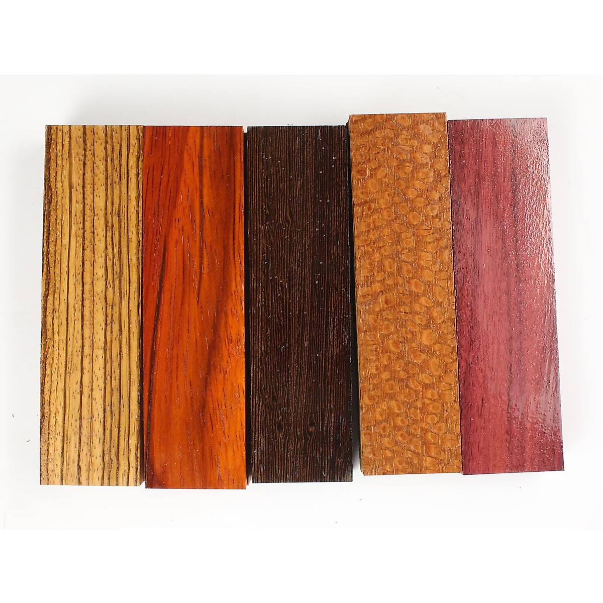 Payne Bros Custom Knives Variety pack of 5 wood scales, 5 INCH, for knife making - gun grps - craft supplies (VP18)