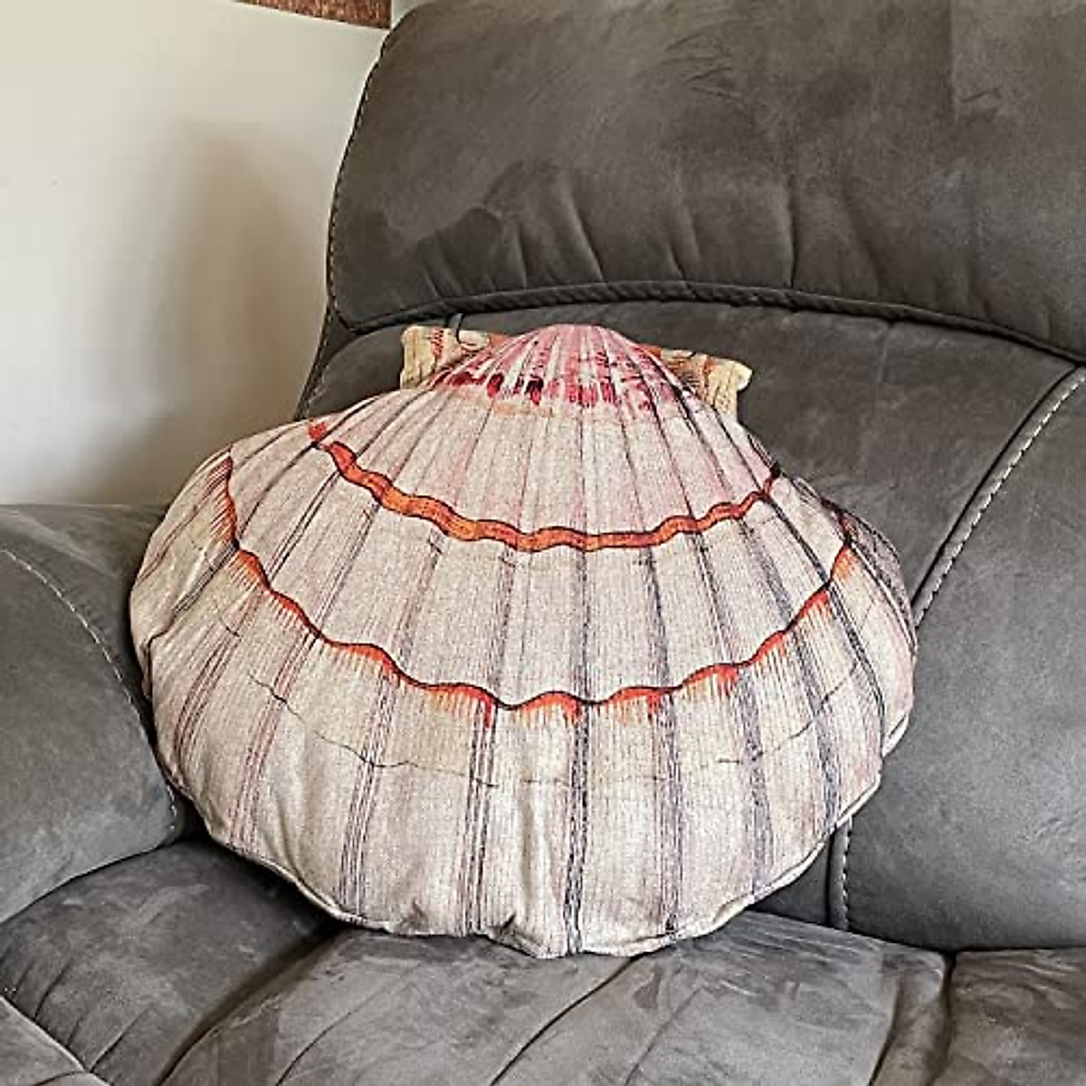 Seashell Shape Pillow Decorative Cushion for Sofa Chair Couch Bed