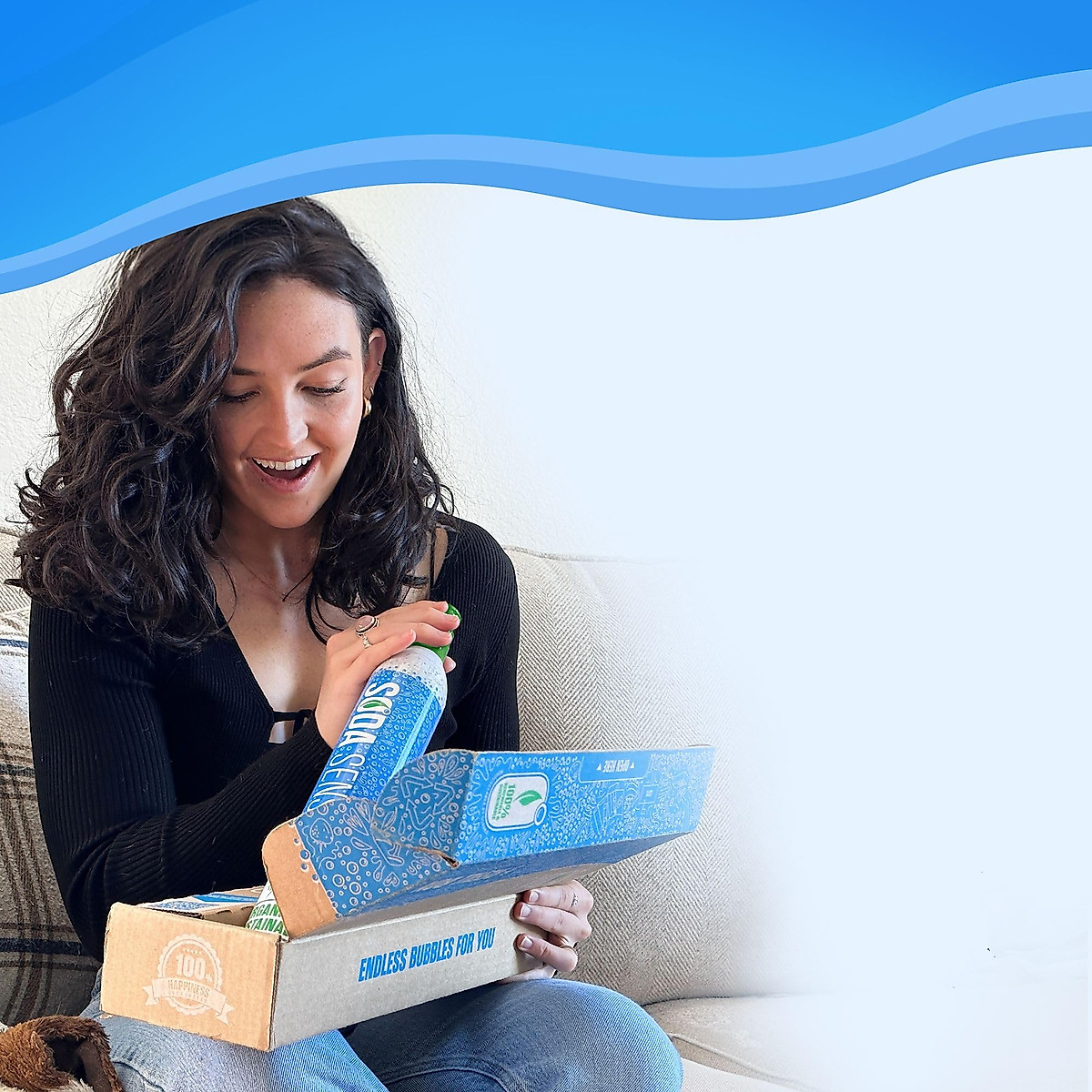 Soda Sense 60L Threaded CO2 2 Pack Canister Refill, Compatible w/All Threaded 'Screw-In' Soda Makers Including SodaStream [Excludes ART, TERRA & DUO]