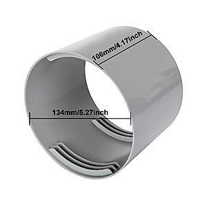 CertBuy 2 Pack Portable Air Conditioner Hose Coupler 5 Inch AC Hose Connector Support Clockwise and Counter Clockwise Hose Threads Hose Coupler