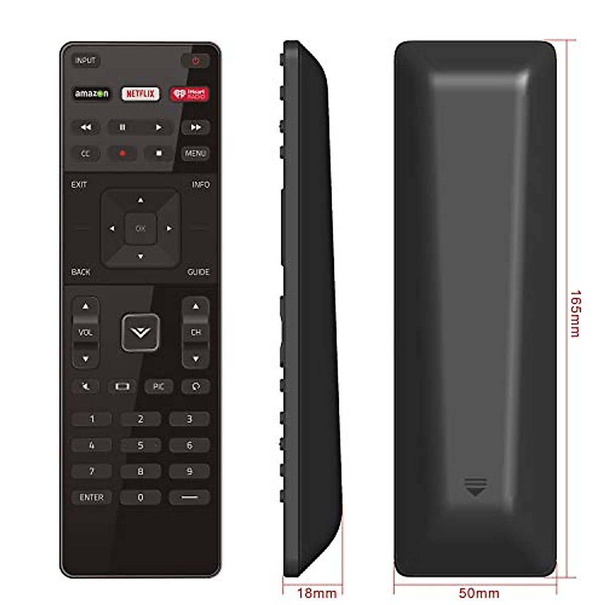 Vizio Xrt122 LED HDTV Remote Control for E Series E70-c3 E65-c3 E65x-c2 E60-c3 E55-c1 E55-c2 E50-c1 E48-c2 E43-c2 E40-c2 E40x-c2 E32h-c1 E32-c1 E28h-c1 E24-c1 E70c3 E65c3 E65xc2