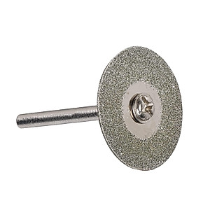 Full Sand Diamond Wheels 3mirrors Tungsten Electrode Sharpener Blades Replacement Cutting Wheels Tig Welding Discs 10pcs 25mm 0.5mm w/ 2 CNC Connecting Rods Compatible with Dremel Rotary Tools