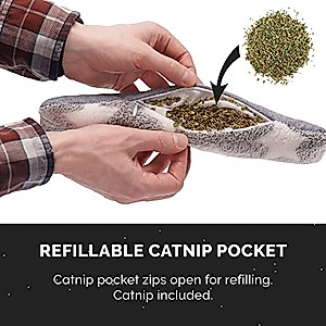 Furhaven 3-Pack Catnip Plush Kicker Cat Toy Set, Refillable - Space Print, 3 Pack