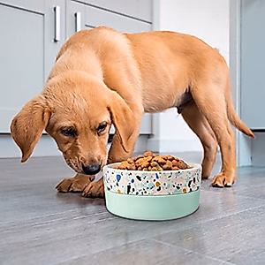 Now House for Pets by Jonathan Adler Jonathan Adler: Now House Terrazzo Standard Bowl, 6.75" | Dishwasher Safe, Easy to Clean Dog Bowl | Great for Dry Dog Food and Wet Dog Food or Water
