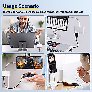 PNBACE USB C to USB Adapter 3 in 1 USB C to 3.5mm Audio Adapter for iPad USB Adapter