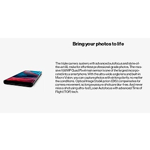 Motorola Edge+ 256GB 5G UW Thunder Gray for Verizon (Renewed)