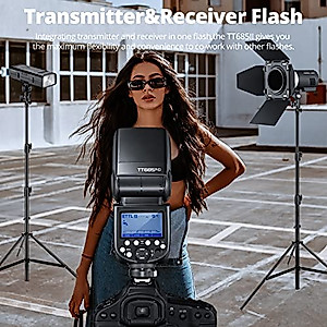 Godox TT685IIS 1/8000s HSS GN Speedlite Flash TTL TCM efficient Conversion Function Built-in Godox 2,4G X System Receiver(TT685IIS for Sony)