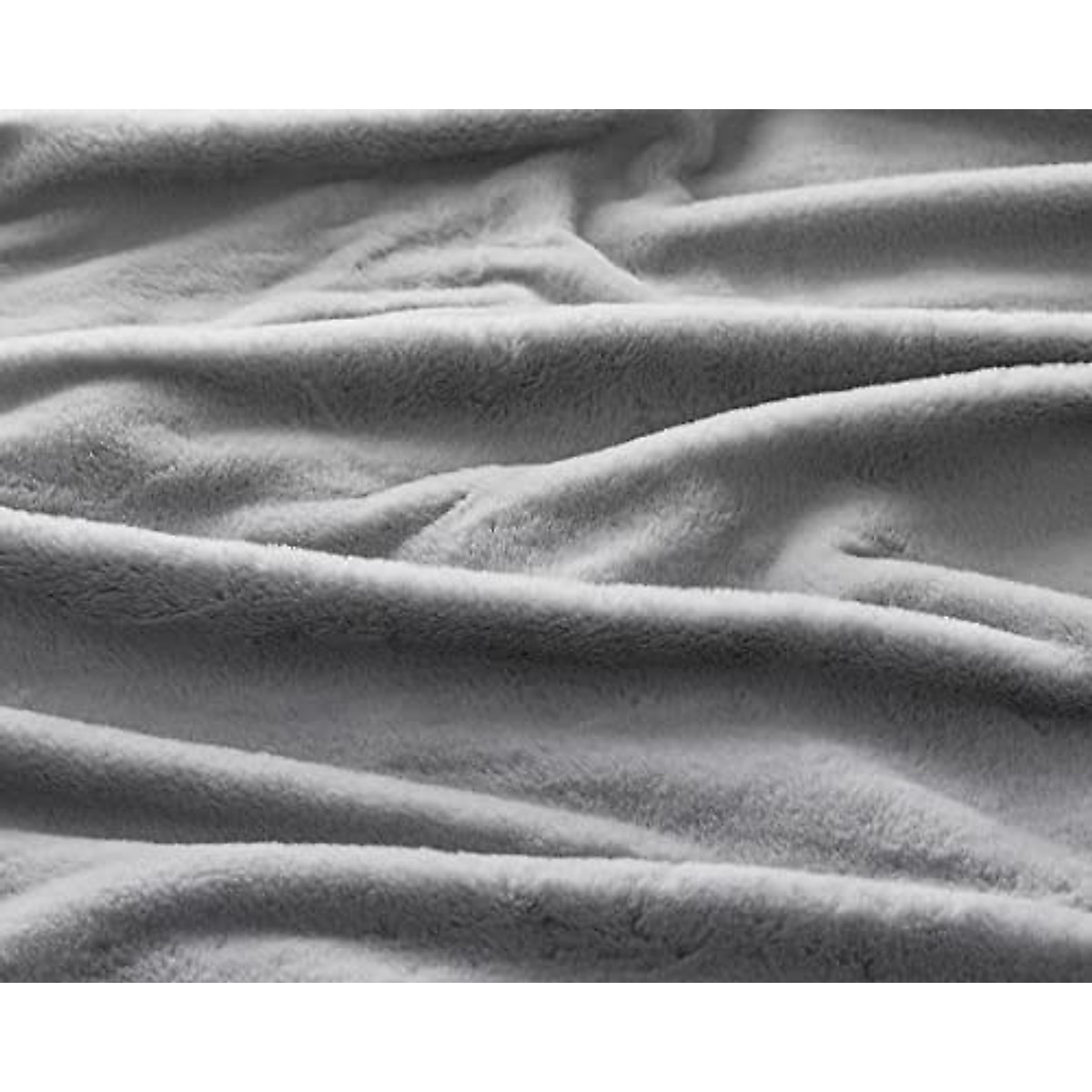 Gravity Blanket Weighted Blanket, Faux Fur Rabbit Blanket, 10 lbs Grey 48" x 66", The Original Weighted Blanket for Sleep, Breathable Throw Blanket