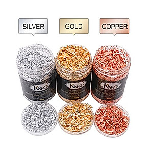 Gold Foil Flakes for Resin,30g Gold Leaf Flakes for Nail Art, Painting, Crafts, Slime and Resin Jewelry Making