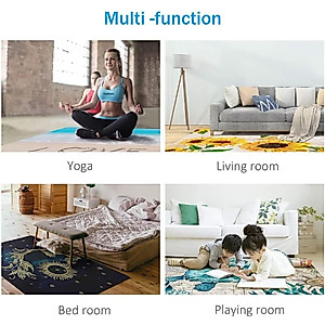 CERYUEE Doormat Fun Sensation of Falling Door Mat for Halloween 3D Optical Illusion Area Rug Non-Slip Floor Mats 47x31 inch