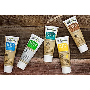 REDMOND - Earthpaste All Natural Non-Fluoride Vegan Organic Non GMO Real Ingredients Toothpaste, Lemon Twist, 4 Ounce, (3 Pack)