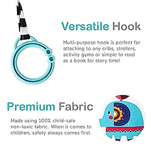 Urban Kiddy™ Baby's My First Family Album | Soft Photo Cloth Book Gift Set for Newborn Toddler & Kids (Elephant)