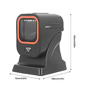 1D 2D Barcode Scanner Desktop Automatic Sensing QR Code Scanner for Warehouse Supermarket Retail Store