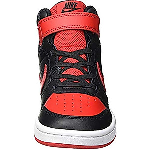 Nike Court Borough Mid 2 (Little Kid) Black/University Red/White