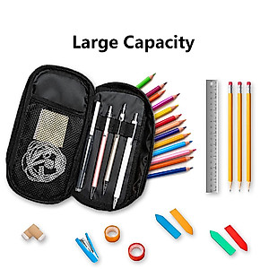 Yakuna Retro Flower Garland Pencil Pouch Beautiful Watercolor Bouquet Roses Meadow Flowers Butterflies Pencil Case Office College School Student Large Storage Zipper Pouch