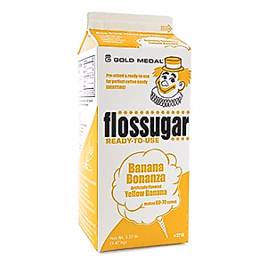 Gold Medal 3218 Banana Flossugar, 3.25 lb Carton Each
