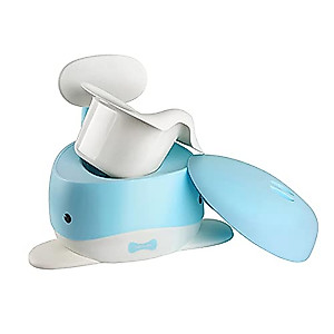 Petinube Whale Potty Training Toilet for Infant and Toddler, Anti-Splash, Easy Clean (Blue)