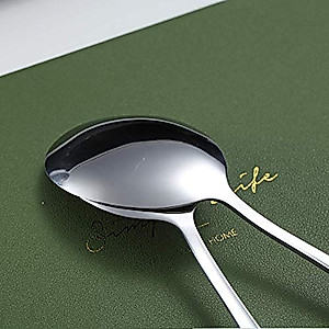 Serving Spoons 4 Pieces, Kyraton Serving Spoon, Include 2 Serving Spoon And 2 Slotted Spoons, Stainless Steel Serving Utensils, Serving Set Packing of 4