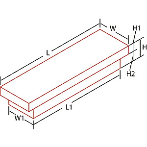 Dee Zee DZ8170DB Red Label Crossover Tool Box - Extra Deep