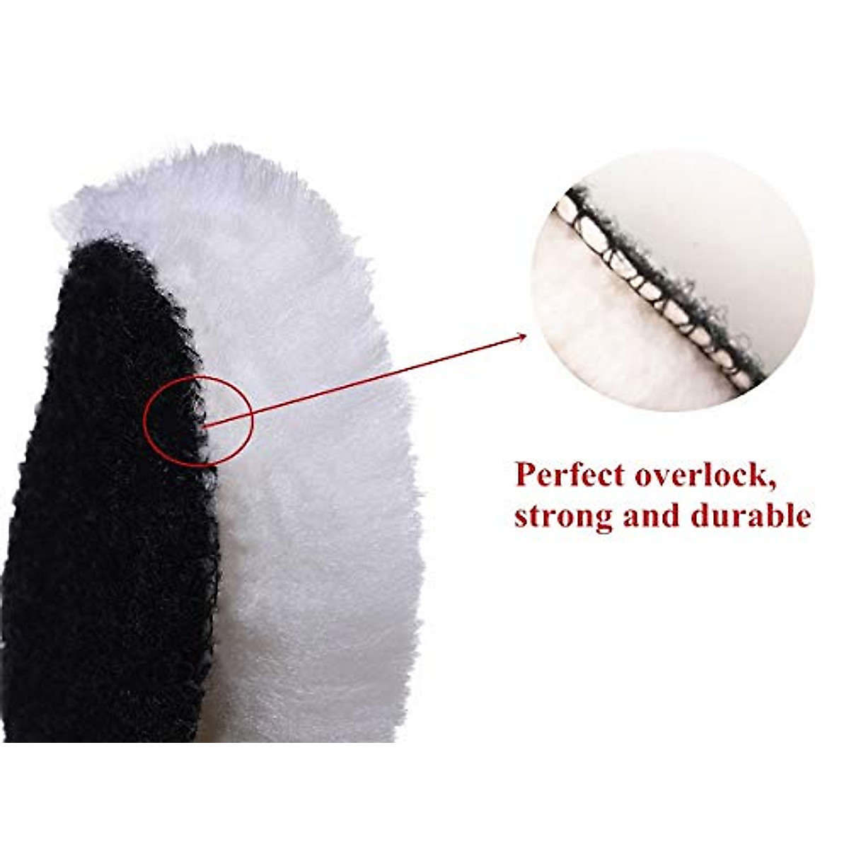 GRACEFUR Lambs Wool Polishing Buffing Pad Hook and Loop Soft Cutting Pad 3"/4"/5"/6"/7" Available Polisher for Auto Car (3"-10pack)