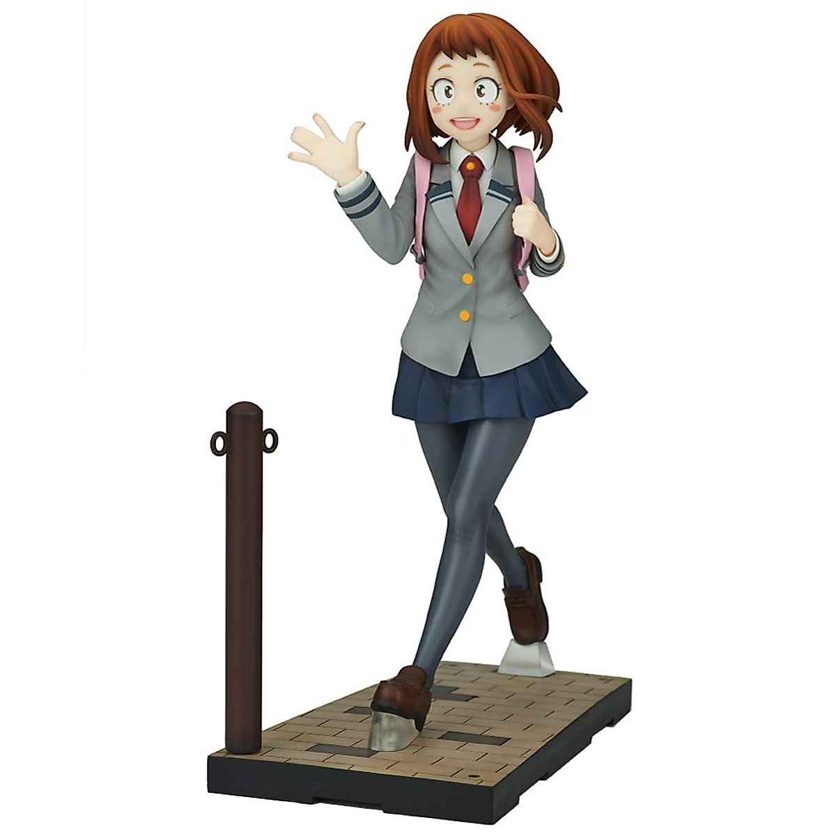 Bell Fine My Hero Academia: Konekore: Ochaco Uraraka (Uniform Version) 1:8 Scale PVC Figure, Multicolor