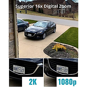 Defender Guard Pro 2K WiFi. Plug-in Security Camera with Color Night Vision, Two-Way Talk, Smart Human Detection, Spotlight & Siren (2 Cameras, 32GB)