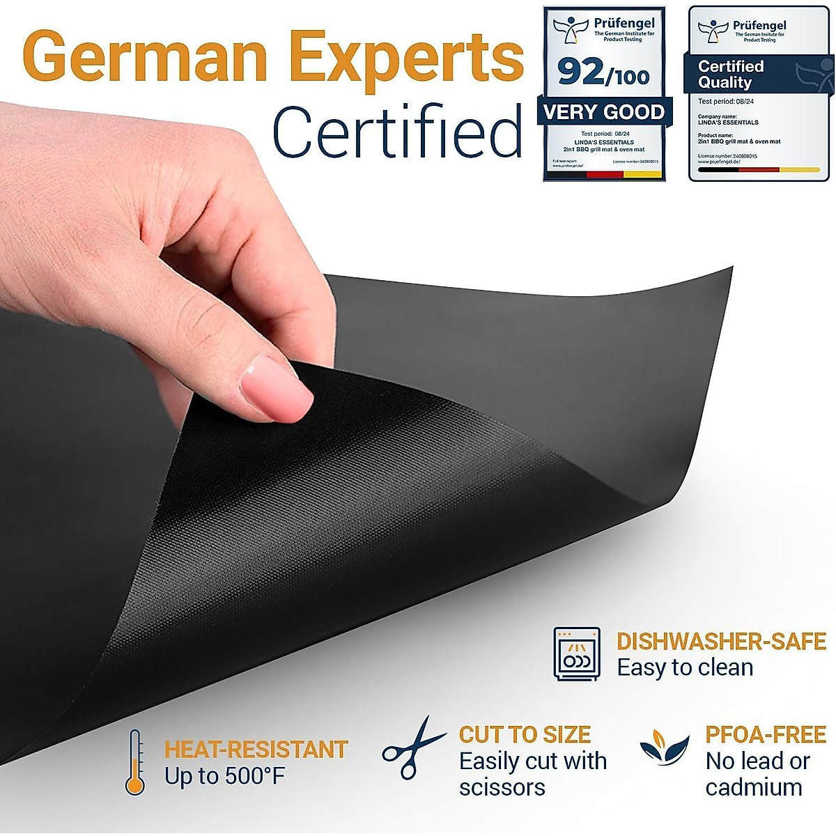 Oven Liners for Bottom of Oven - 3 Pack Large Heavy Duty Mats, 16.25”x23” Non-Stick Reusable Liner for Electric, Gas, Toaster Ovens, Grills - BPA & PFOA Free Kitchen Accessory to Keep Your Oven Clean