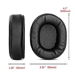 Ear Pads Cushions Cups Covers Foam Replacement Earpads Pillow Compatible with Plantronics Rig 800HS Official Wireless Gaming Headset PS4