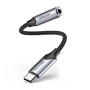 WPYYI USB C to 3.5mm Jack Earphone Type C to 3.5 Headphone AUX Adapter Audio Cable (Size : 0.1)